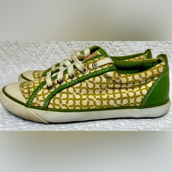 Coach | Shoes | Coach Barrett Sneaker In Green Sz 6 | Poshmark